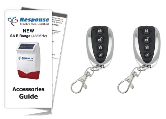 Response Alarm SAR E /SAURC Executive Remote Keyfobs 433MHz TWIN PACK ...