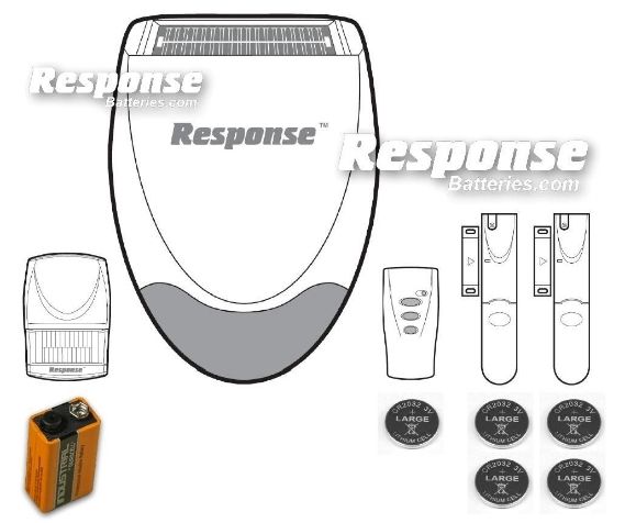 Response Alarms SL1 Replacement Response Alarm Detector Battery KIT ...
