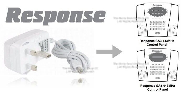 Response Alarms SA3 SA5 Control Panel Response Power Supply RRP £36.99 ...