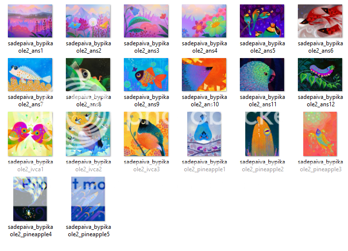 Sims 2 colorful painting recolor sets, art by pikaole TGIF - Swatch ...